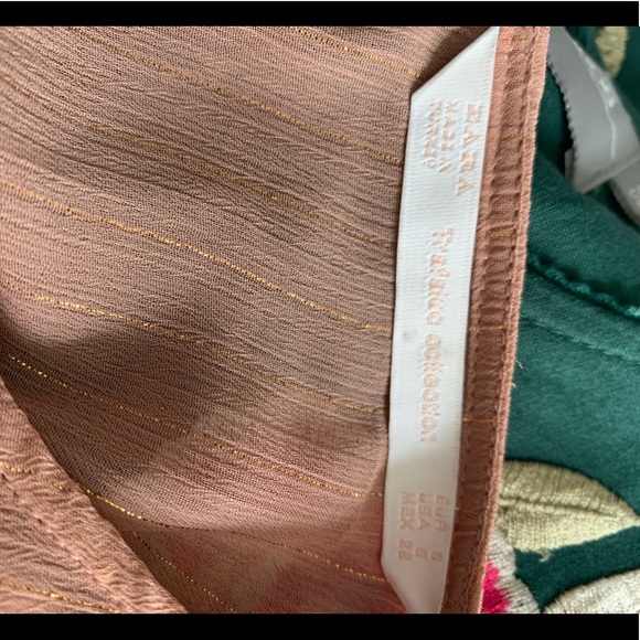 Zara | Dresses | Zara Trafaluc Blush Shimmer Sheer Dress | Poshmark